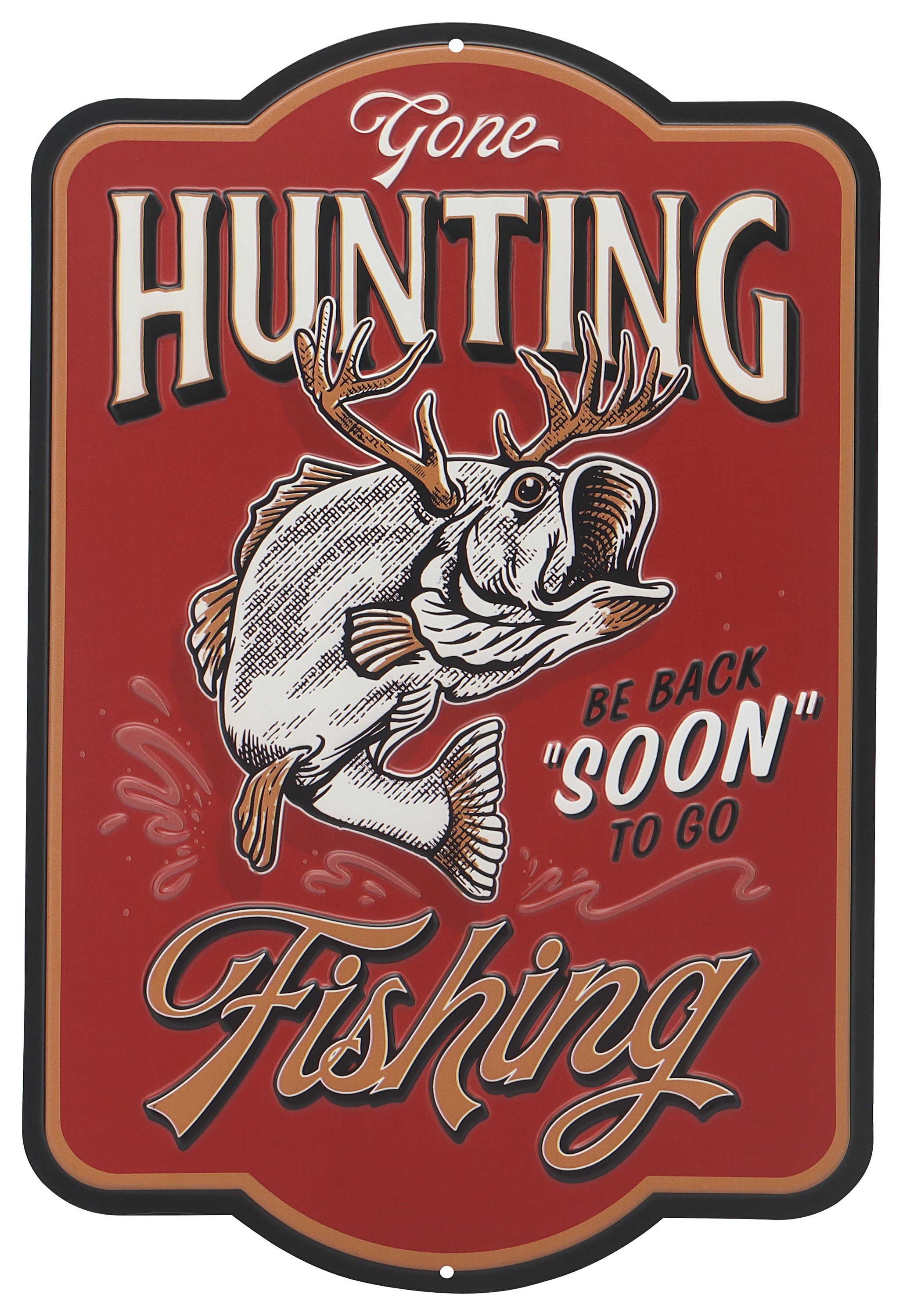 Open Road Brands Hunting and Fishing Metal Sign | Bass Pro Shops